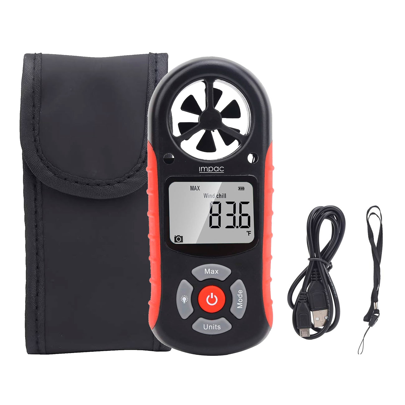 Anemômetro Multifunções 8 em 1 IP-303 iMPAC - Impac Instrumentos de Medição