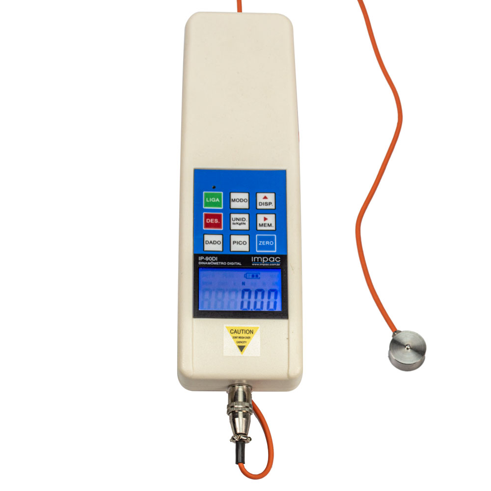 Dinamômetro Digital Compressão c/ Célula Externa 10 Kg IP-100 Impac ...