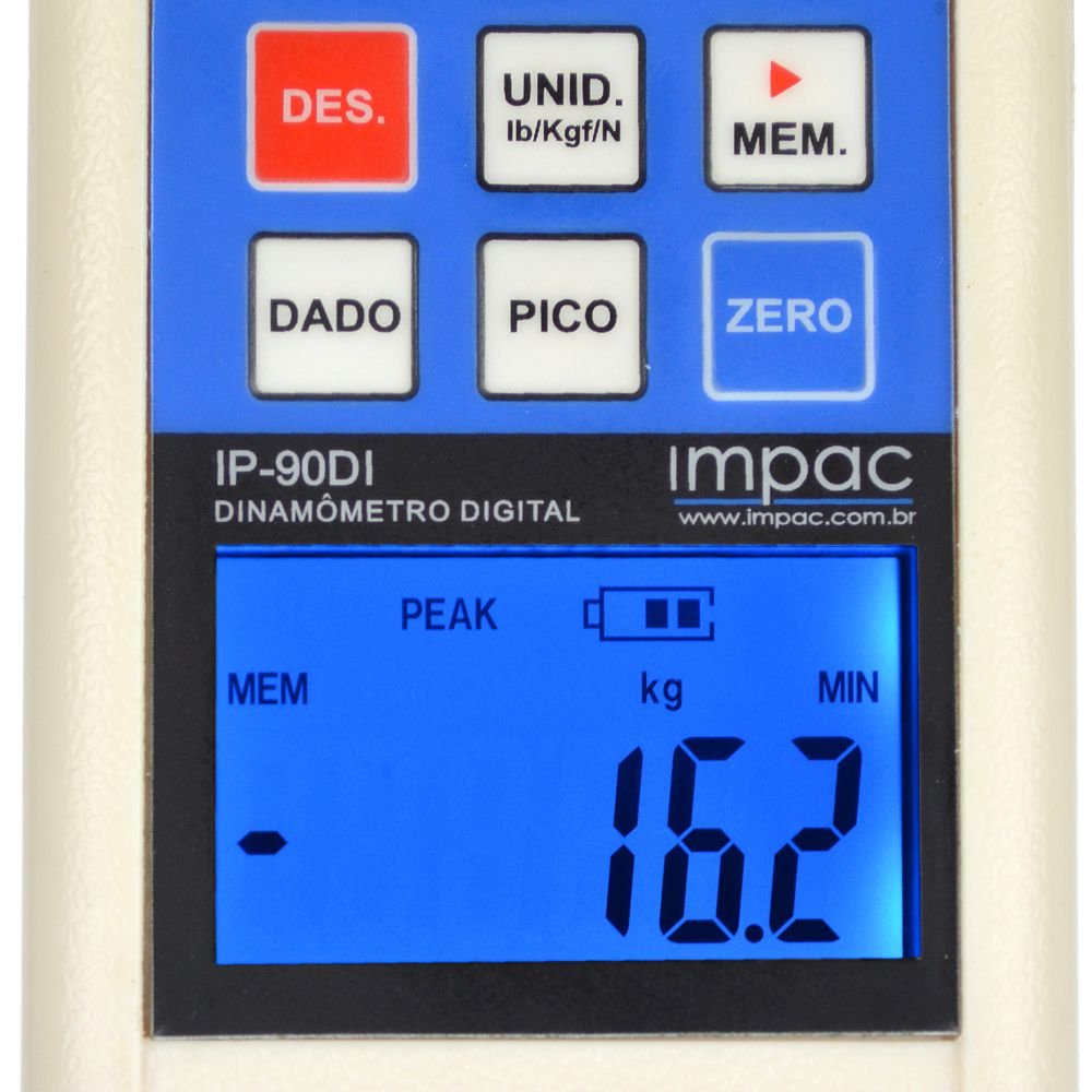 Dinamômetro Digital Portátil c/ saída RS-232 Mod.: IP-90DI-10000 ...
