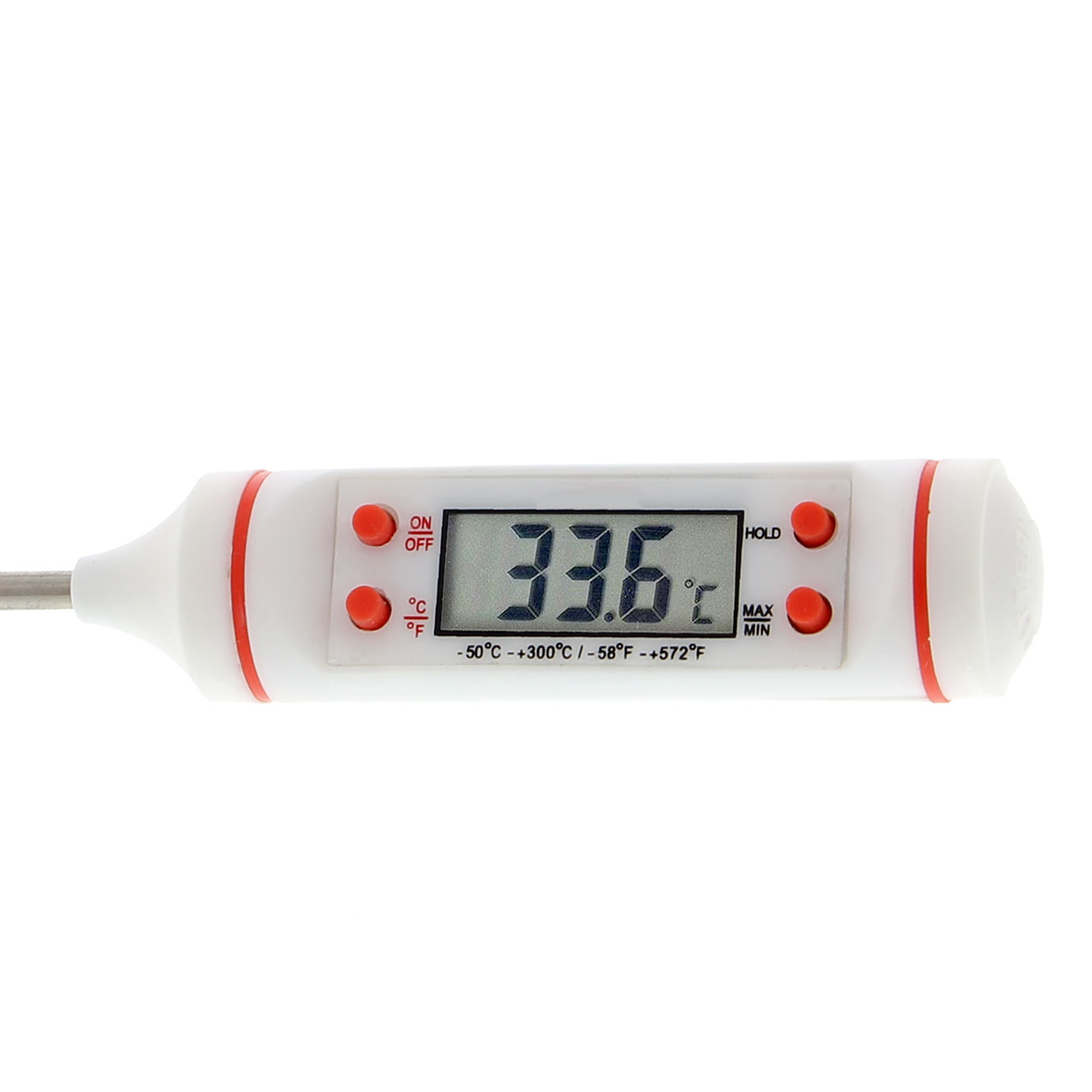 Termômetro Digital Culinário Tipo Espeto 300ºC - Alimentos e Líquidos ...