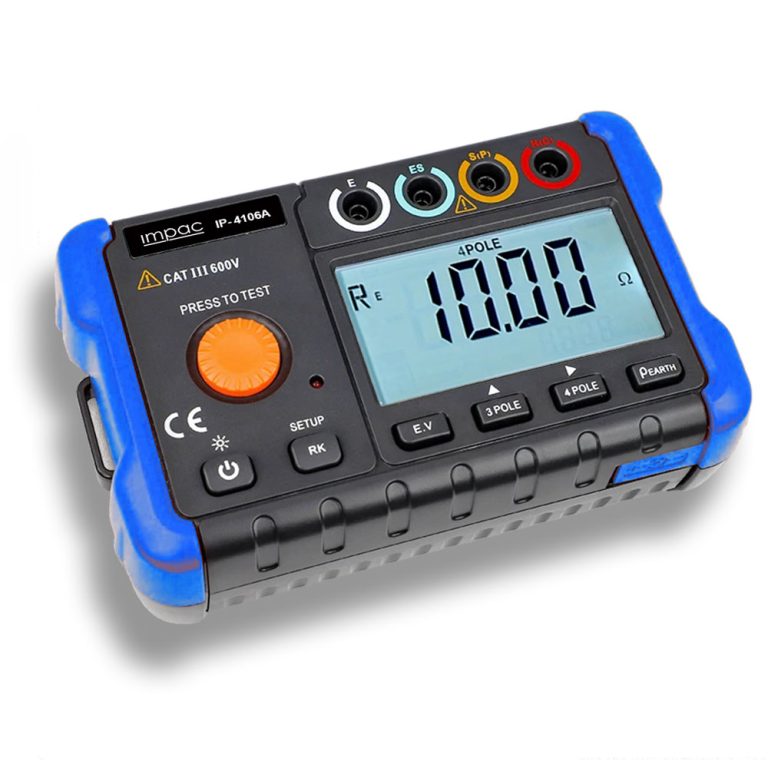 Terrômetro Digital 4 Hastes Resistividade Do Solo IP-4106A Impac ...