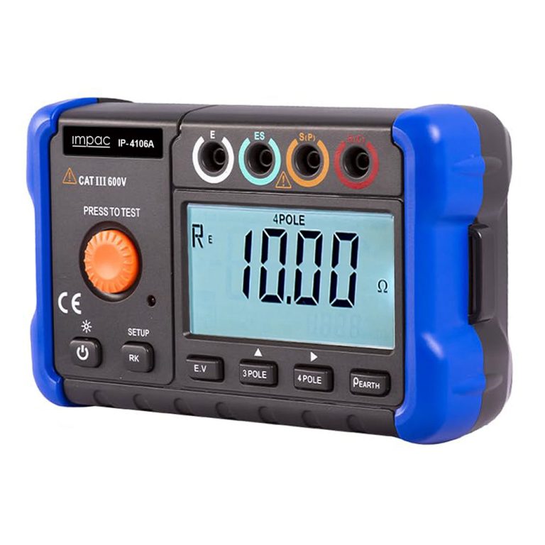 Terrômetro Digital 4 Hastes Resistividade Do Solo IP-4106A Impac ...